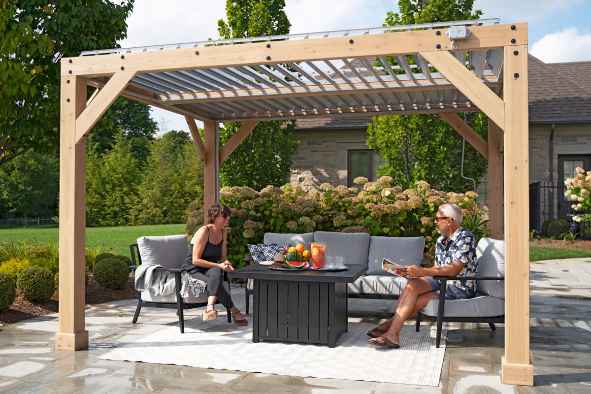 Outdoor Louvered Pergola Kits | Yardistry CA