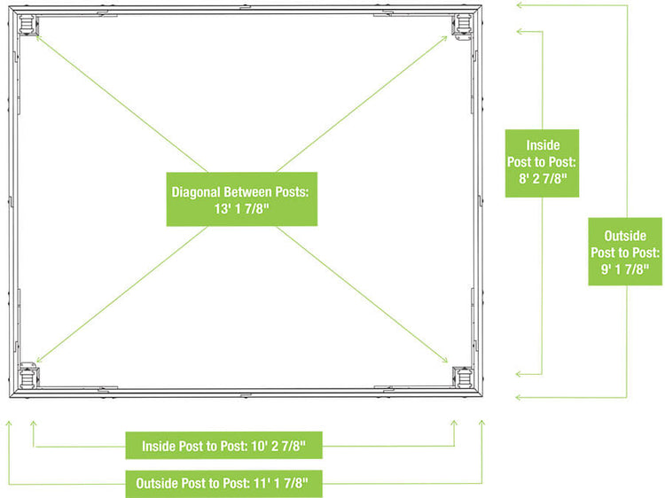 Meridian Gazebo 10 x 12 | 10 x 12 Gazebo | Yardistry CA